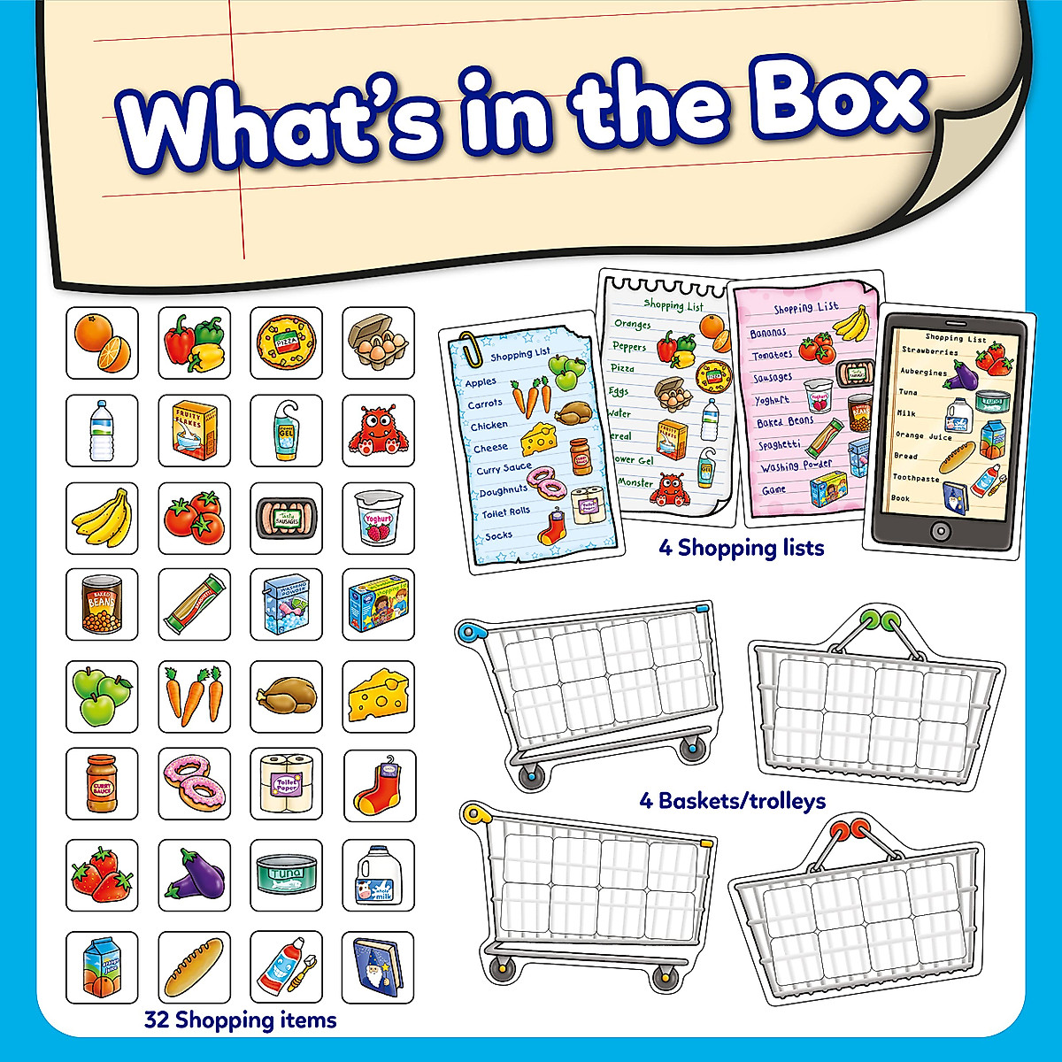 Orchard Toys Shopping List - Educational Memory Game - Age 3-7 - Perfect For Home Learning