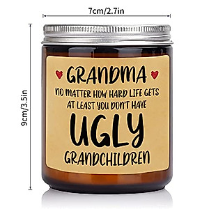 Grandma Birthday Gifts, Funny Scented Candles for Grandma, Mothers Day Gifts for Grandma, Grandma Gifts from Granddaughter Grandchildren Grandson, Gifts for Nana, Great Grandma Gifts