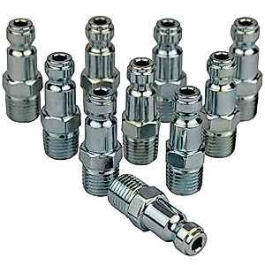 Hot Max 28130 Tru-Flate 1/4-Inch x 1/4-Inch Male NPT Plug, 10-Pack