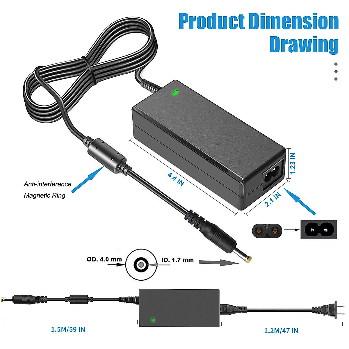 TKDY EP-5A EH-5 AC Power Adapter EN-EL14A Dummy Battery for Nikon D3500 D3400 D3200 D5100 D5200 D5300 D5500 D5600 D3100 D3300 Coolpix P7000 P7100 P7700 P7800 Df Cameras.