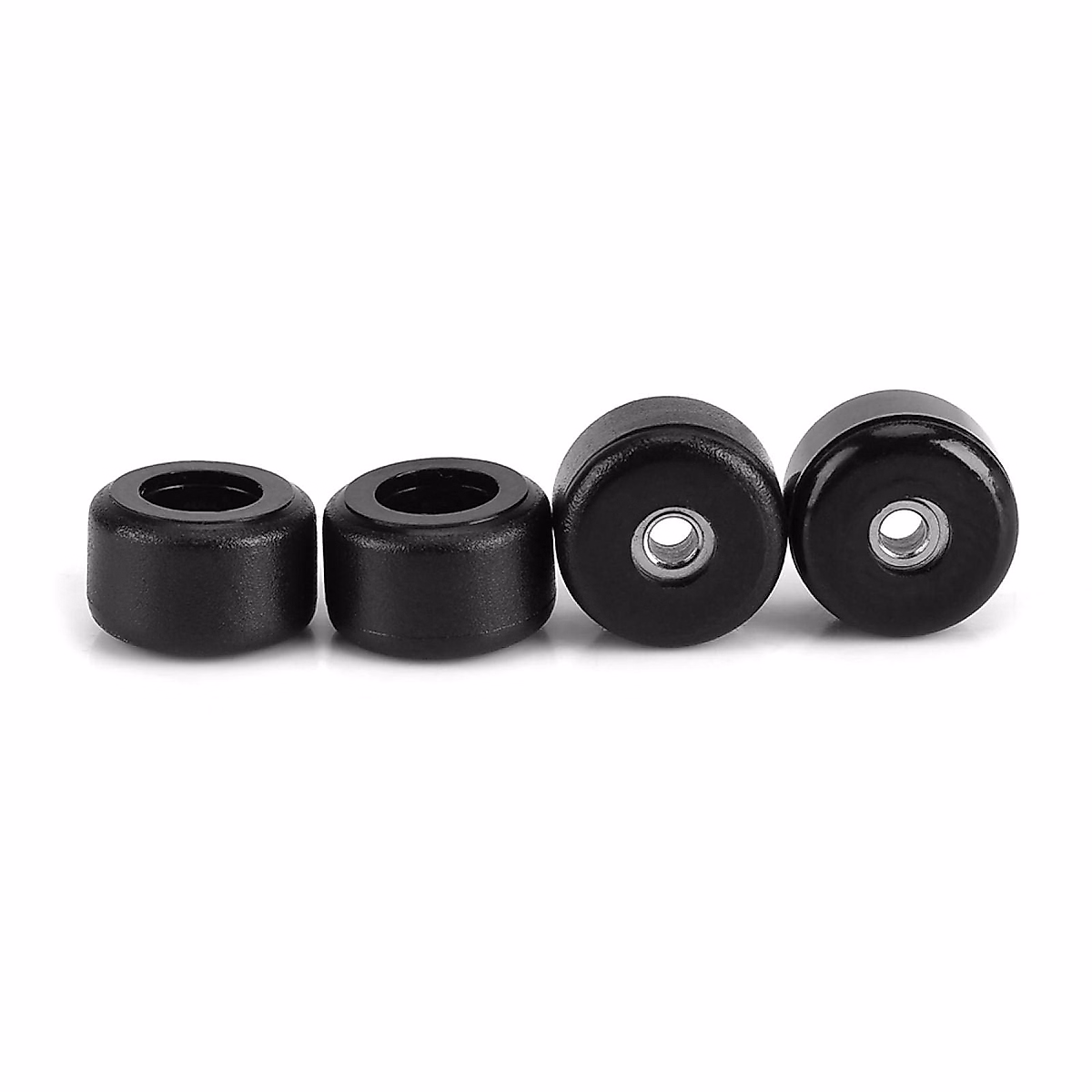 HURRISE Wooden Finger Skateboards, 1Pc Maple Wooden+Alloy Fingerboard Finger Skateboards with Box Reduce Pressure Kids Gifts(Black)