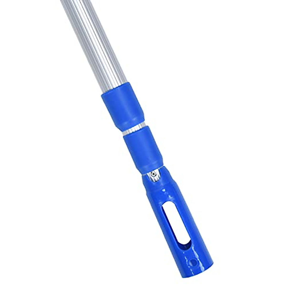EBTOOLS Professional Anodized Aluminum Telescopic Swimming Pool Pole,Adjustable 3 Piece Expandable Step-Up,for Skimmer Nets, Vacuum Heads and Brushes, Strong Grip & Lock