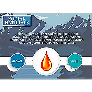Kodiak Naturals 18oz Wild Alaskan Salmon Oil Formula for Dogs & Cats, a Balanced Blend of Pure Fish Oils with EPA and DHA from Wild-Caught Fish. Support for Skin & Coat, Joints, and Immune Health.