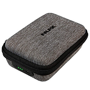 NUX B-5RC Wireless Guitar System with Charging Case - Auto Match, Mute Function, 2.4GHz Transmitter and Receiver for Guitars with Active/Passive Pickups (Black)