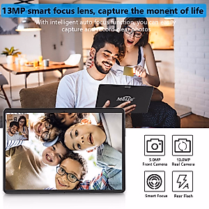 MEIZE Octa-Core Tablet 10.1 Inch, Android 10.0 Tablet, 32GB ROM/128GB Expand, 1920x1200 IPS HD Glass Display, Dual 18MP Camera, WiFi/Bluetooth/GPS/OTG/Certified Tablet [2021 Latest Black]