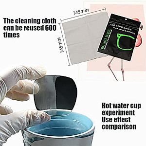 AONUOWE 15mm Soft Silicone Air Chamber Eyeglass Nose Pads, Repair Kit, Glasses Screws and Micro Screwdriver Cleaning Cloth, 5 Pairs of Screw-in Bag Pad Set + 1*Cleaning cloth