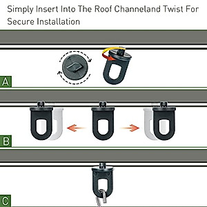 Ripeng Greenhouse Hooks Hanger Greenhouse Twist Clips Greenhouse Fixing Clips with Stainless Steel S Hooks for Outdoor Garden Hanging Plants Plastic Insulation Netting Shading (100 Pieces)
