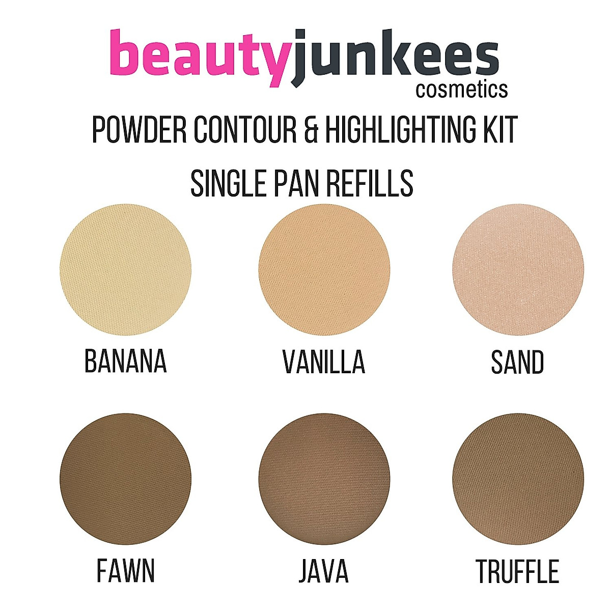 Banana Setting Highlighting Pressed Powder Makeup - Yellow Under Eye Concealer, Color Corrector, Contour Highlight Palette Refill Magnetic Pan 37mm, Professional Cosmetics, Paraben Gluten Cruelty Free