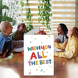 GOLDCROW Jumbo Retirement Card Large Greeting Farewell Card We Will Miss You White Going Away Party Decorations for Women Men Coworker Leaving Card Giant Happy Retirement Party Signature Guest Book