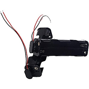 LampVPath (Pack of 2 8 AA Battery Holder, Two Layers Battery Case, 12v AA Battery Holder, 8 AA Battery Holder with Leads with (Pack of 2) I Fonts Clip Connector