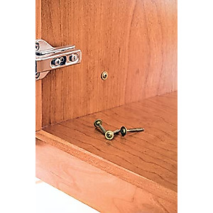 GRK 772691120755 Fasteners-12075 CAB8134HP Cabinet HandyPak 8 by 1-3/4-Inch, 100 Screws per Package-772691120755, 1.75 inches, Gold