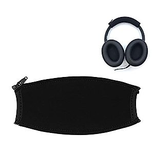 QC3 Headband Cover Replacement Headband Protector with Zippe for Bose SoundTrue AE2 OE1 OE2 QC3 Headphones Replacement Headband Cushion Pad Repair Parts/Easy DIY (Black + No Tool Needed)