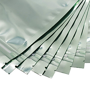 100pcs Resealable Packaging Bags Small Mylar Plastic Bags for Candy Coffee Beans Tea Dried Flowers Soap Sample Packaging, 5" x 7" Sizes, Aluminum Foil Heat Seal Pouch Smell Proof Storage Bags