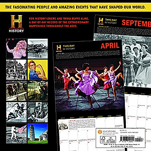 2023 History Channel This Day in History Wall Calendar: 365 Remarkable People, Extraordinary Events and Fascinating Facts (Hanging Monthly Photography Calendar & Gift)