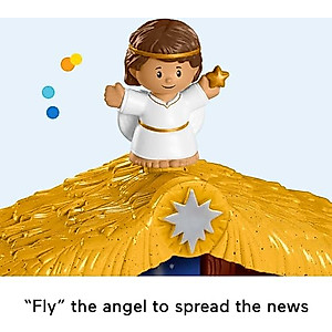 Fisher-Price Little People Toddler Playset Nativity Scene with Baby Jesus Mary & Joseph Figures for Christmas Play Ages 1+ Years
