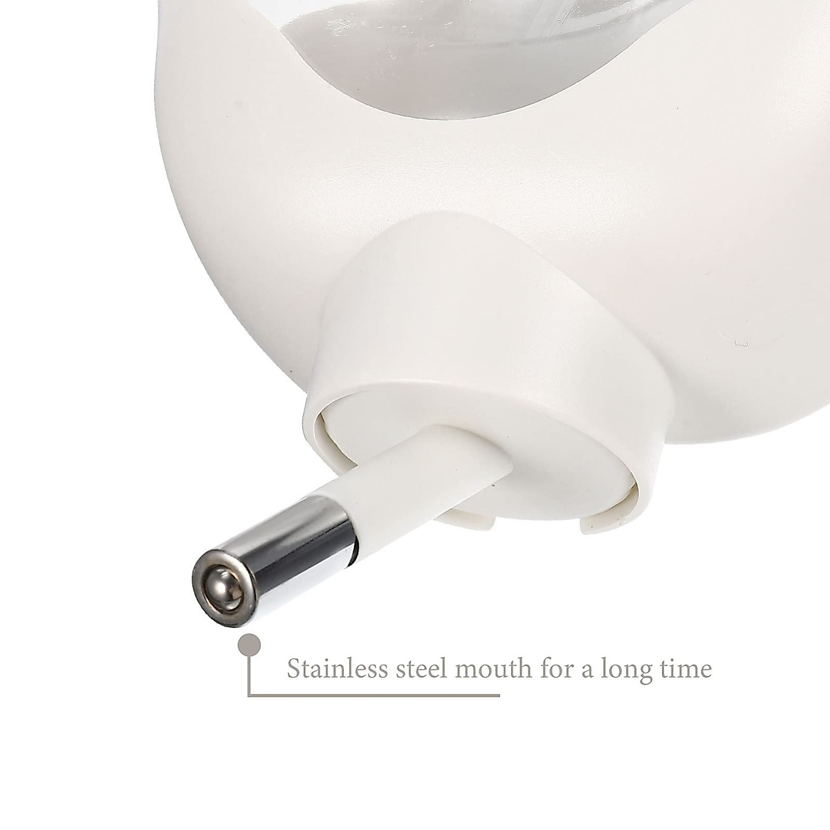 POPETPOP Hamster Water Bottle Puppy Water Dispenser Pet Drinking Bottle Hamster Drinking Holder Puppy Water Feeder Ferret Water Bottle Automatic Pet Feeder The Pet Accessories Hanging White