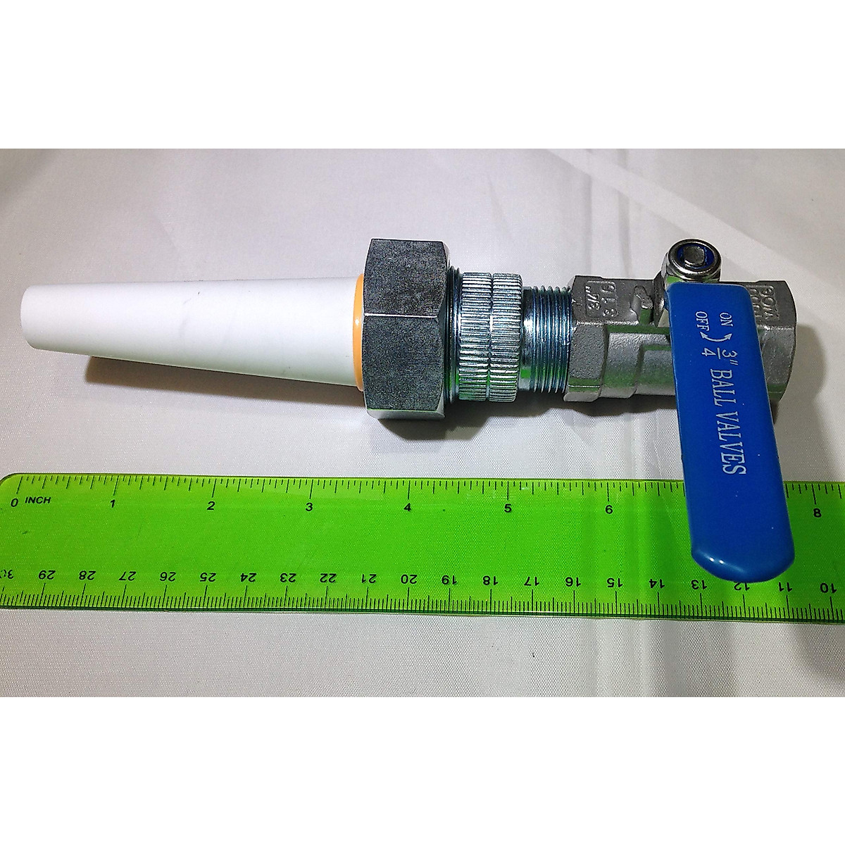 Large Ceramic Sandblaster Nozzle Assembly: C1 (3/16" ID) Nozzle Tip, Steel Ball Valve & Holder- Longer-Lasting Professional Abrasive Blasting Nozzle Tip Replacement