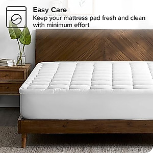 Bare Home Twin XL Mattress Topper Cotton Top - Fitted Mattress Cover - Cooling Breathable Air Flow - 8" to 21" Deep Pocket - Mattress Pad Protector - Soft Noiseless Mattress Pad (Twin XL)