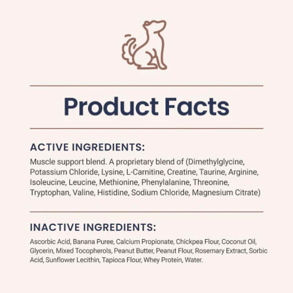 Holistapet Mobility Soft Chews, Amino Acids for Dogs, Supports Overall Health, Helps Maintain Activity, All Natural Ingredients (30 Count, Peanut Butter)