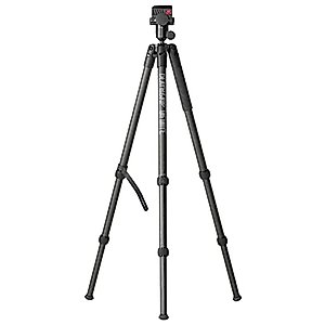 BOG DeathGrip Infinite Carbon Fiber Tripod with Heavy Duty Construction, 360 Degree Ball Head, Quick-Release Arca-Swiss Mount System, and Optics Plate for Hunting, Shooting, Glassing, and Outdoors