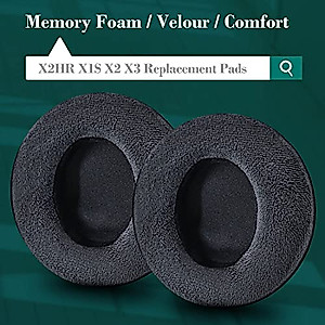 ZIXUANCUSHION X2 Earpads Replacement Philips Audio Fidelio X2 Ear Pads Compatible with Fidelio X2HR, X2, X1S Over-Ear Headphones - Velour Ear Cushions