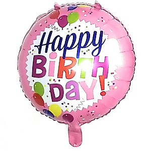 Happy Birthday Foil Mylar Helium Balloons 24 Pcs/Set 18" for Birthday Party, Aluminum Balloon Birthday Party Decorations