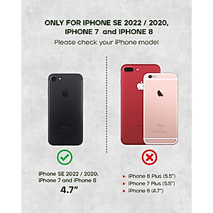 Porter Riley - Leather Case for iPhone SE 2022/20 and iPhone 8 / iPhone 7. Premium Genuine Leather Slimline Back Case (Tan)