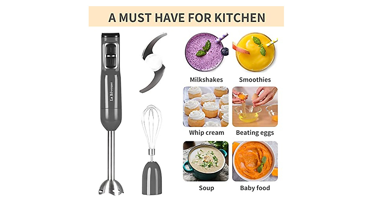 La Reveuse 3-in-1 Hand Blender - Powerful & Versatile Kitchen Tool