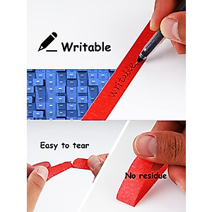 Lichamp Colored Tape, 12 Rolls Colorful Masking Tape Painters Color Craft Tape for Labeling Classroom, 0.6 inch x 15 Yards Per Roll