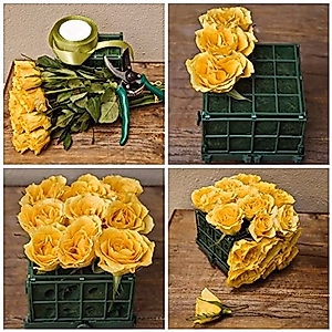 Crafare 6x3x2.5 Inch Wet Floral Foam Blocks Rectangle Small Size Foam Bricks for Fresh Artificial Flower Arrangements Wedding Centerpiece Party Home Decoration Pack of 6 Green