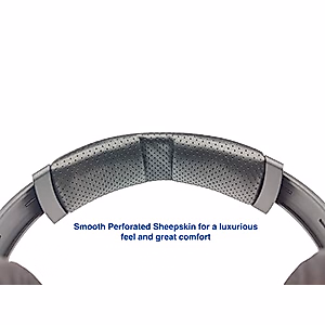 Premium Perforated Sheepskin HD800 HD800S HD820 HD8XX Replacement Headband Compatible with Sennheiser HD800 HD800SHD820 and Drop HD8XX Headphones. Premium Sheepskin | High Density Thicker Foam