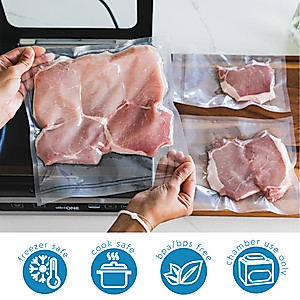 Avid Armor – Chamber Machine Pouches 3.5mil, Pre-Cut Chamber Vacuum Sealer Bags, Heavy Duty Seal Pouch, BPA-Free Chamber Sealer, Assorted Size Pack, 6"x8", 8"x10", 10"x10" - Pack of 300