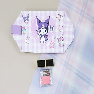 XFXATRJ Kawaii Cartoon Travel Cosmetic Bag, Waterproof Large Capacity Cosmetic Pouch, Cute Anime Makeup Bag with Zipper, Foldable Storage Bags Makeup Pouch for Women Girl