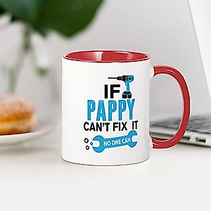 CafePress If Pappy Can't Fix It No One Can Mugs Ceramic Coffee Mug, Tea Cup 11 oz