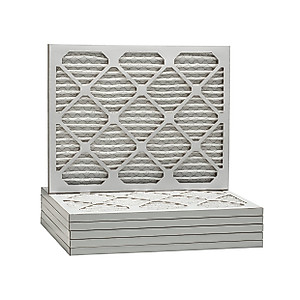 Aerostar 14x24x1 MERV 11 Pleated Air Filter, AC Furnace Air Filter, 6 Pack (Actual Size: 13 3/4"x 23 3/4" x 3/4")