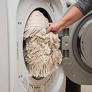 SPARTA Flo-Pac Dust Mop Tie Back for Cleaning, 24 X 5 Inches, Tan, (Pack of 12)