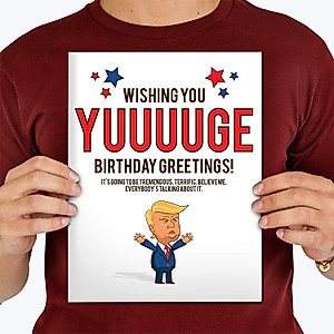 Canopy Street Trump Huge Birthday Greeting Card / 8.5" x 11" Large Greeting Card/Jumbo Birthday Greeting From Group