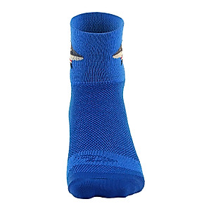 DeFeet Men's Aerator Attack Sock, Blue, Medium