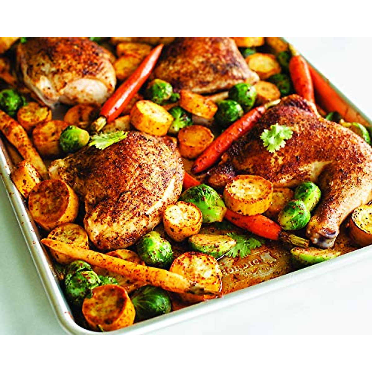 Nordic Ware Naturals Big Baking Sheet, 2 Pack, Silver