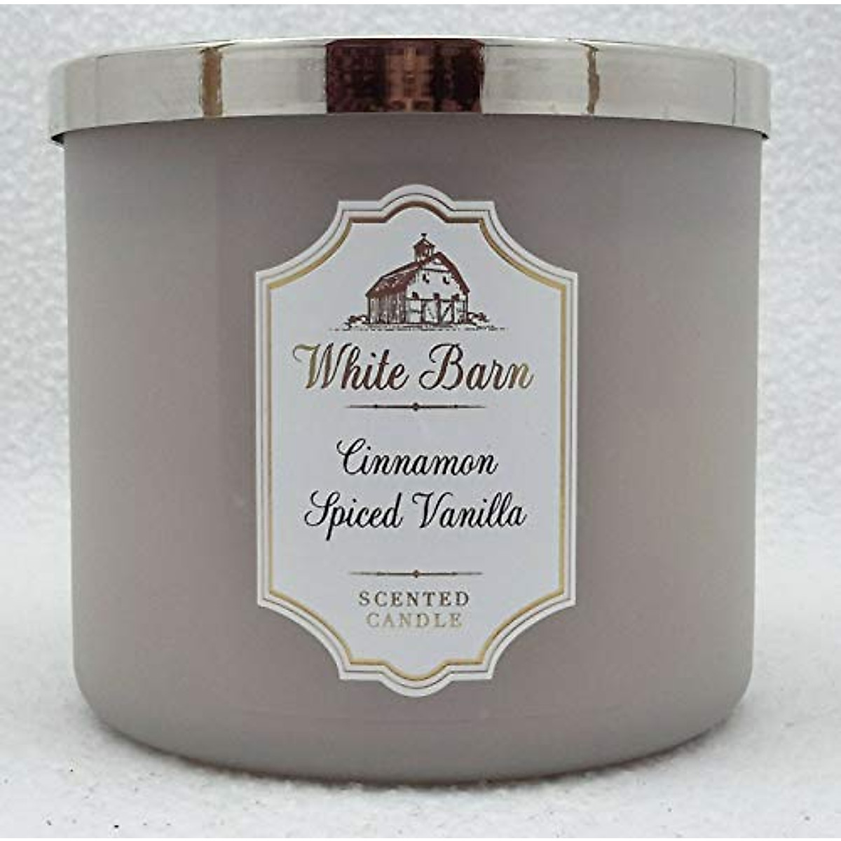 Bath & Body Works CINNAMON SPICED VANILLA 3-Wick Candle with essential oil 14.5 oz / 411 g