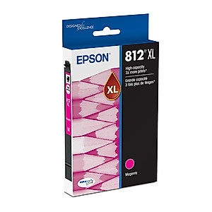 EPSON T812 DURABrite Ultra Ink High Capacity Magenta Cartridge (T812XL320-S) for select Epson WorkForce Pro Printers