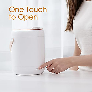 Joiena Portable Washing Machine 3L mini washer for Underwear, Socks, Baby Clothes, Beauty Accessories, Compact Small Laundry for Apartment Dorm, Home, Travelling (White)