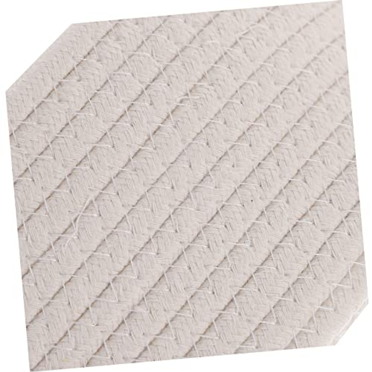 USHOBE Cotton Rope Storage Basket Blanket Baskets Baby Basket Kids Basket Nursery Clothes Basket Nursery Storage Baskets Woven Baskets for Storage Nursery Basket Desktop Basket White