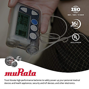 Murata CR1616 Battery DL1616 ECR1616 3V Lithium Coin Cell (100 Batteries)