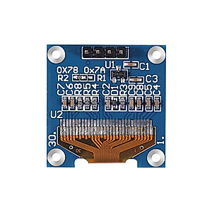 ALMOCN 2PCS 0.96" OLED Module I2C IIC Serial 12864 128X64 OLED Display Module with SSD 1306 Driver (White OLED)