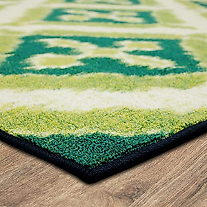 Mohawk Home Summer Splash Area Rug, 5 ft x 8 ft, Teal