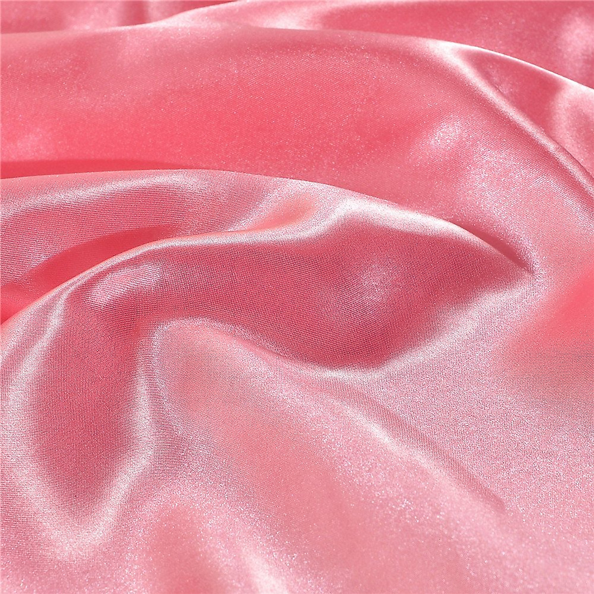 Vagasi Pink Duvet Cover Set Queen Size 3 Pieces - Comforter Cover Super Soft with 2 Pillow Shams - Satin Bedding Set Breathable & Smooth with Zipper Closure