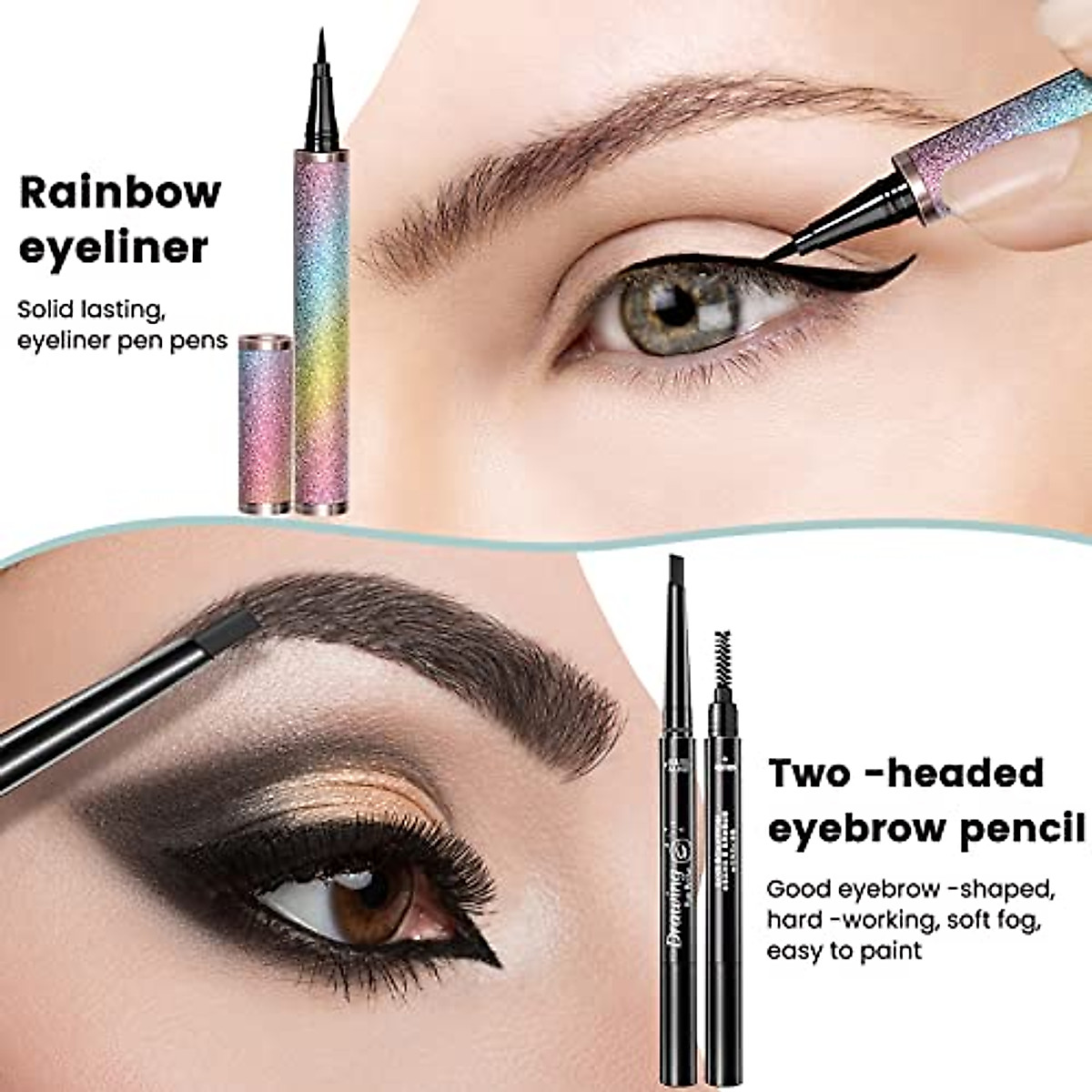 All in One Makeup Sets Makeup Kit for Women Full Kit, JIKUEA Makeup kits for Women, Girls or Teens,Include Eyeshadow&Facial&Sequin Palette Lipglaze&Lipline Eyebrow&Eyeliner