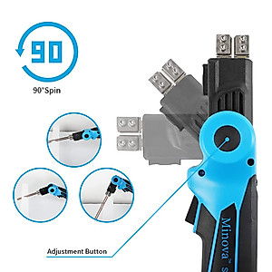 MINOVA 200W AC Rotatable Electric Hot Knife, 1 Blades Foam Cutter Cutting Tool Kit, Full-body Air Cooling System Foam Cutter for EPP, EPS, XPS, EVA, EPE, PU, KT Board, Sponge (Simplified SeriesI)