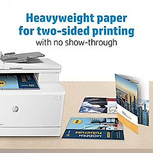 HP Professional Business Paper, Glossy, 8.5x11 in, 52 lb, 150 sheets, works with laser printers (4WN10A)